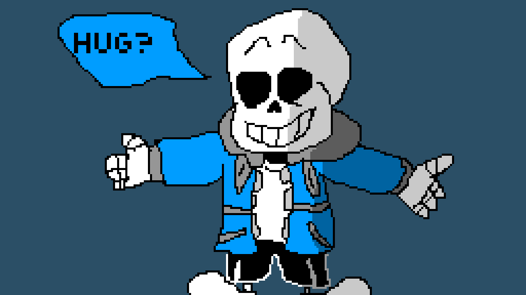 Pixilart - LittleTale:Hug by TacitYapper9