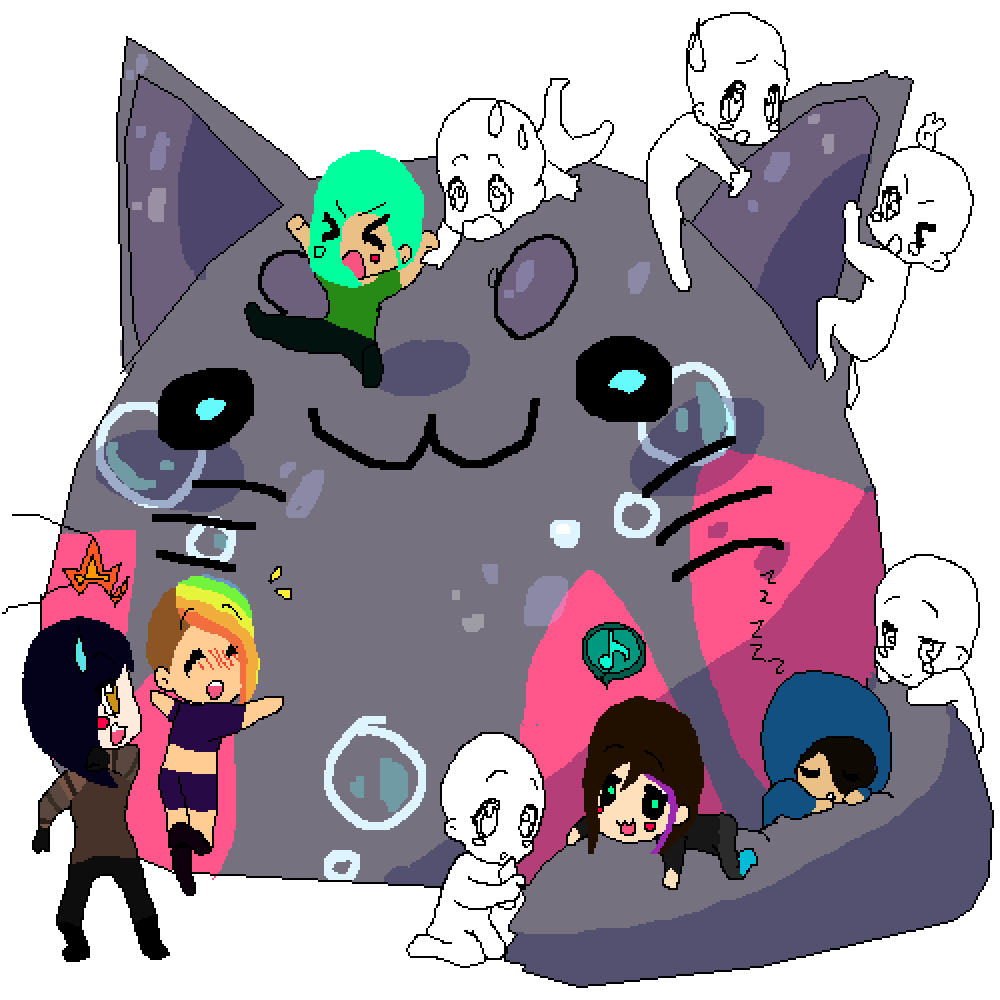 Pixilart - Chibi cat collab by DemonymArt