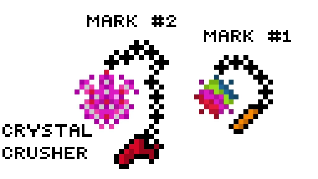 Pixilart - Crystal Crusher Mk.1/2 - Terraria by PixelEtho