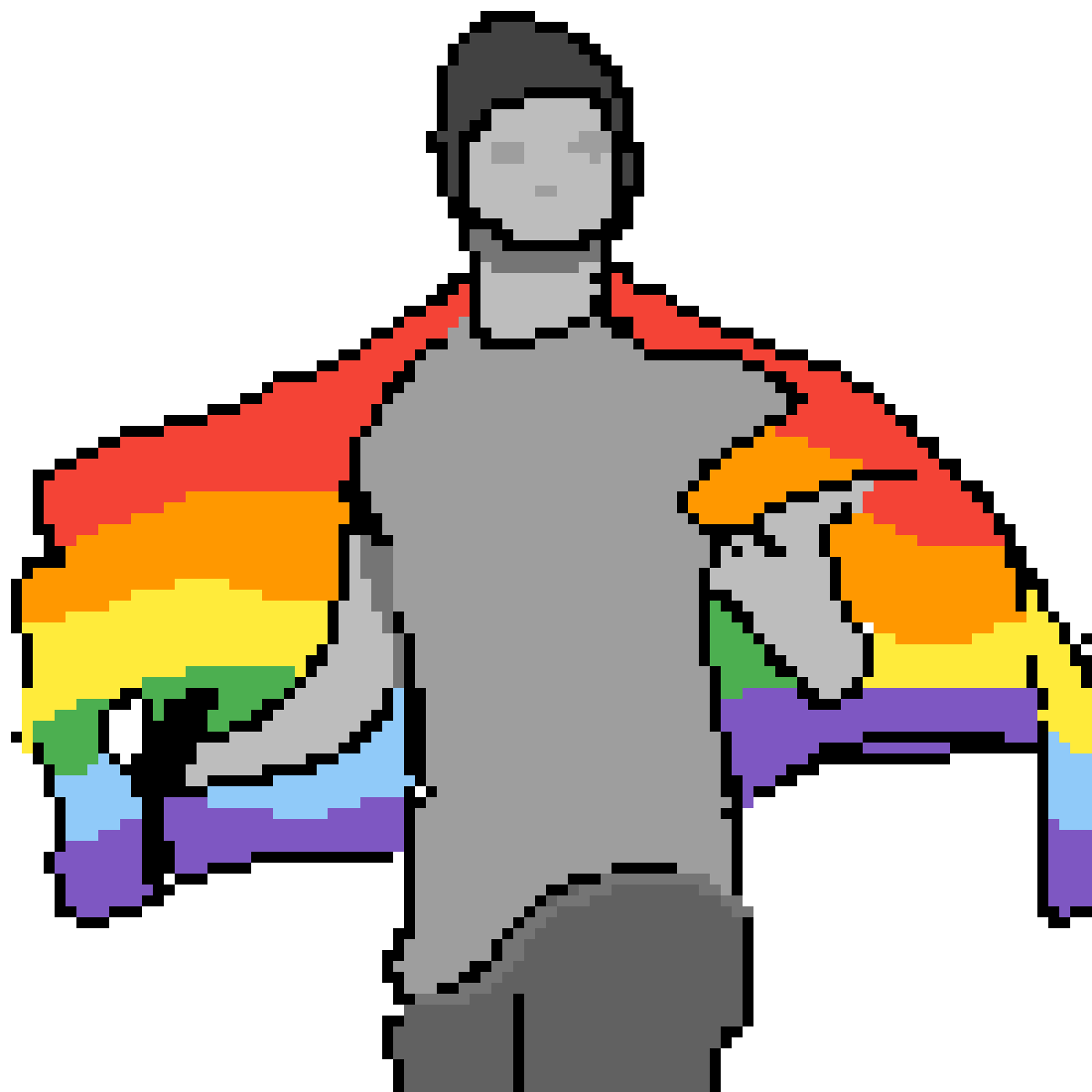 Pixilart - Tyler Joseph and the Pride Flag by MediocreMyles
