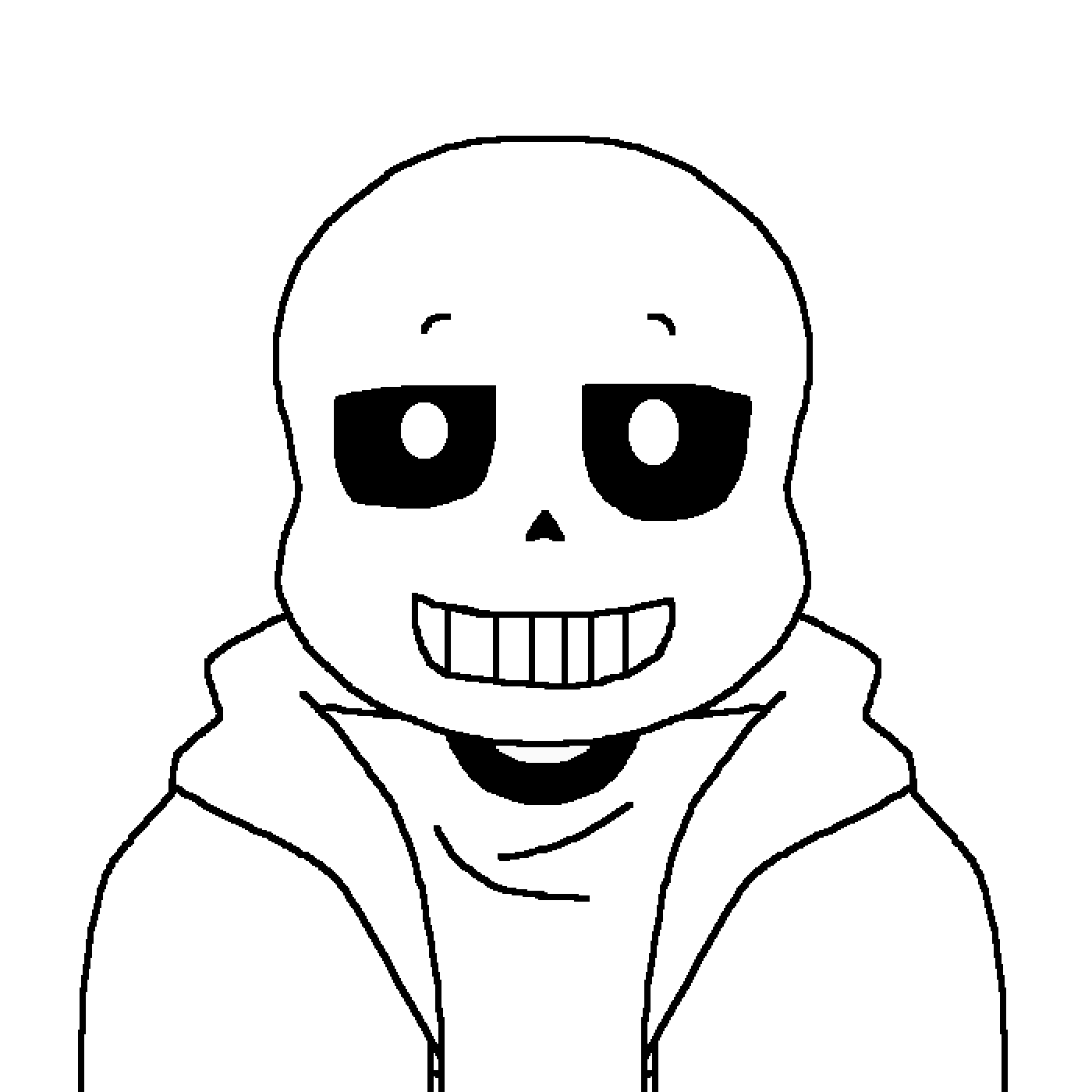 Pixilart - Sans Base WIP by JaxsonPDX