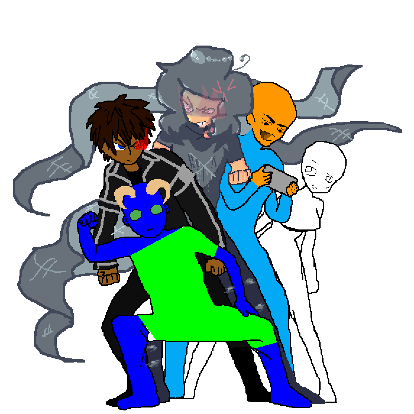 Pixilart - a legendary group by billybobmcjoe