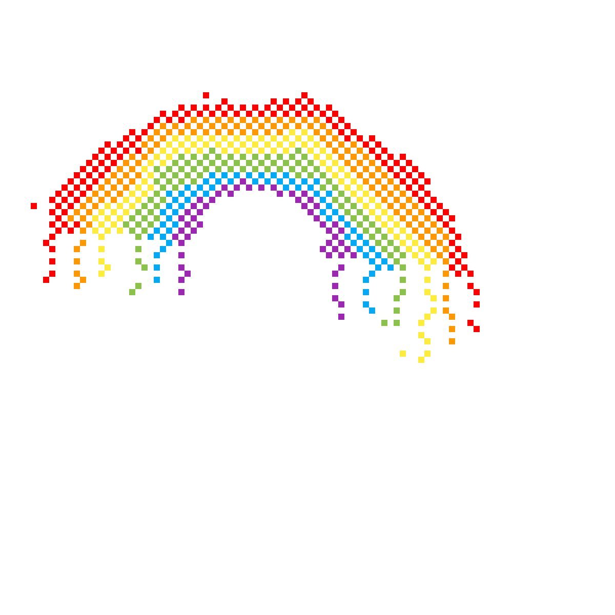 Pixilart - Dripping Painted Rainbow by ddodale2024