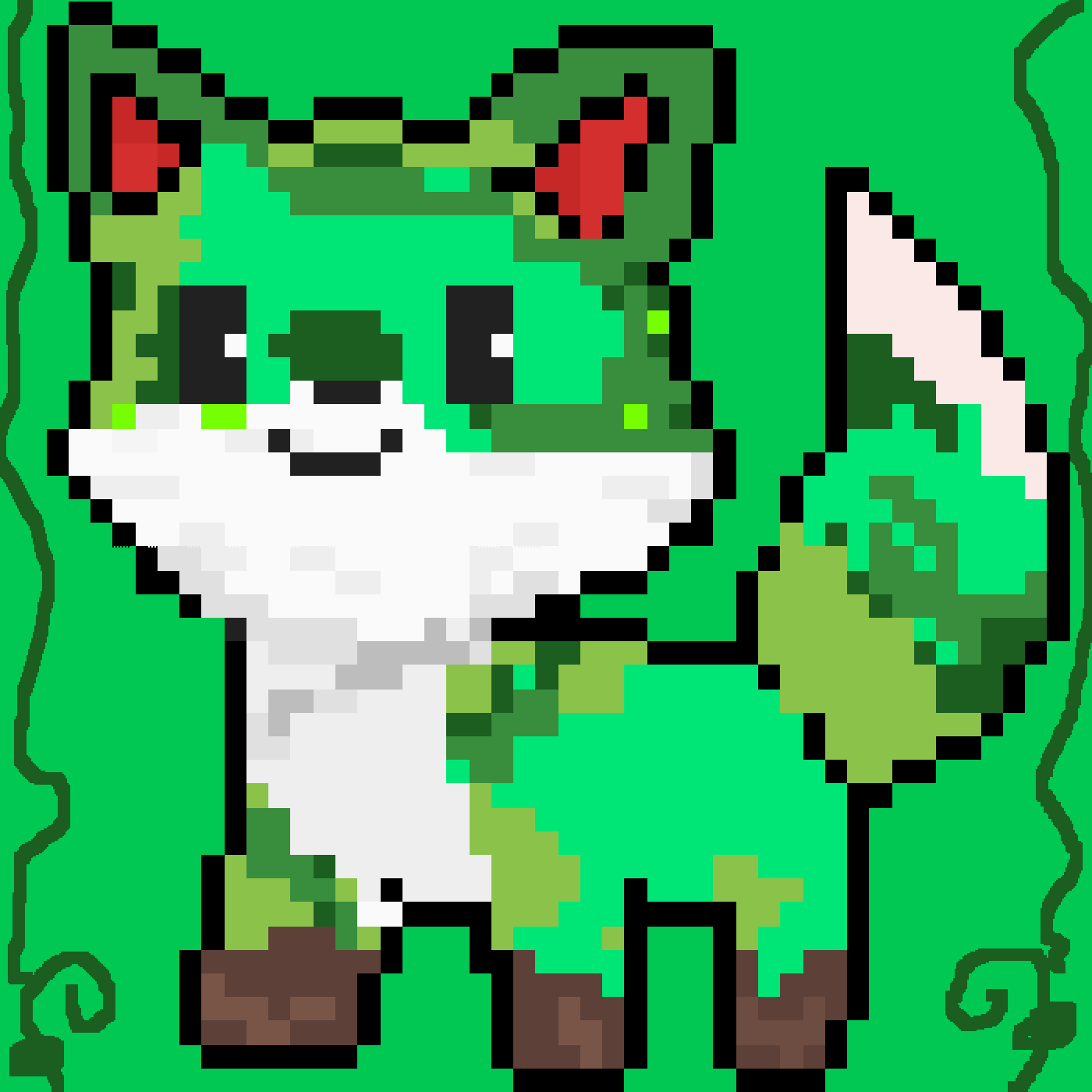 Pixilart - Earth Fox by Rainbowkitty15