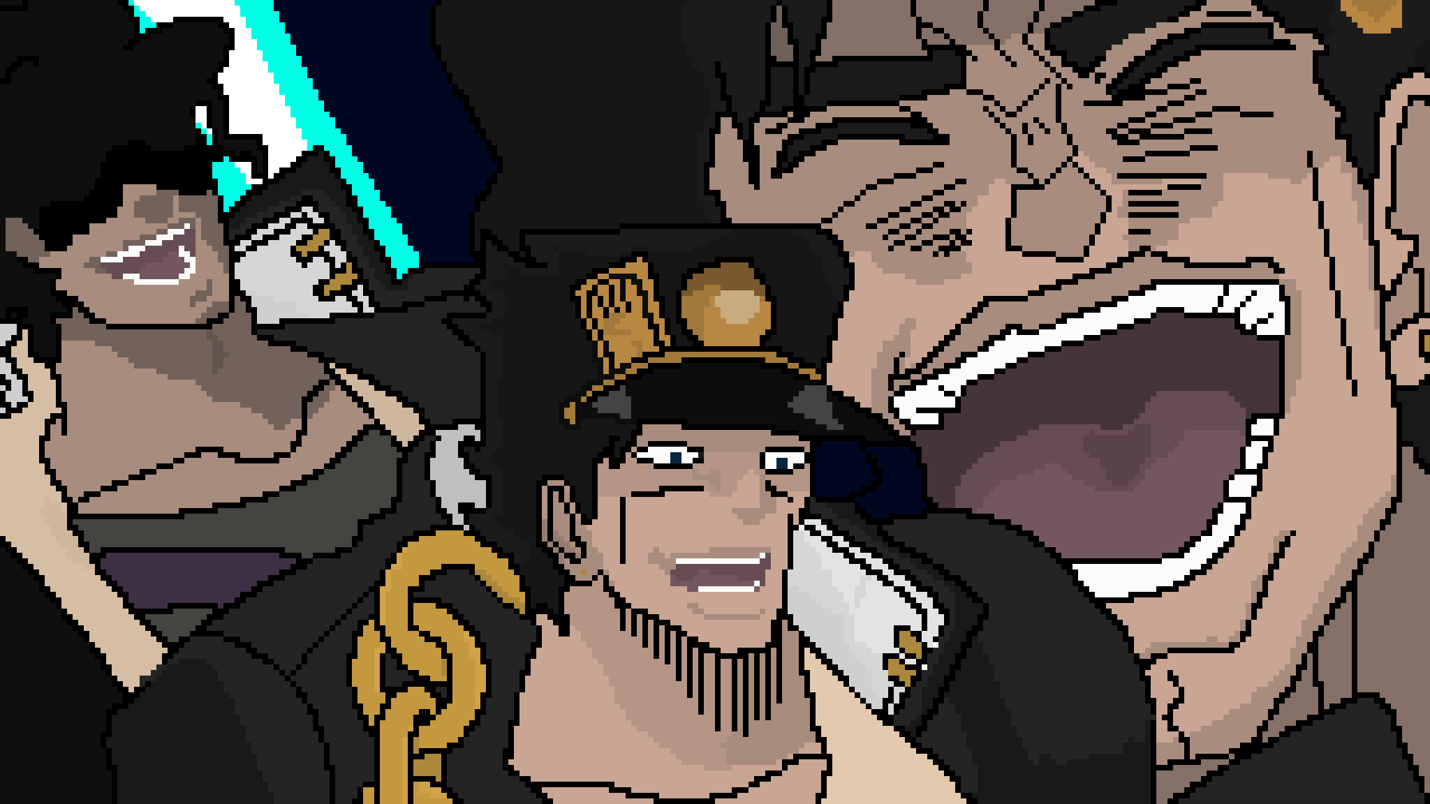 Edición Jotaro laughing - Herramienta gratuita de dibujo en línea de ...