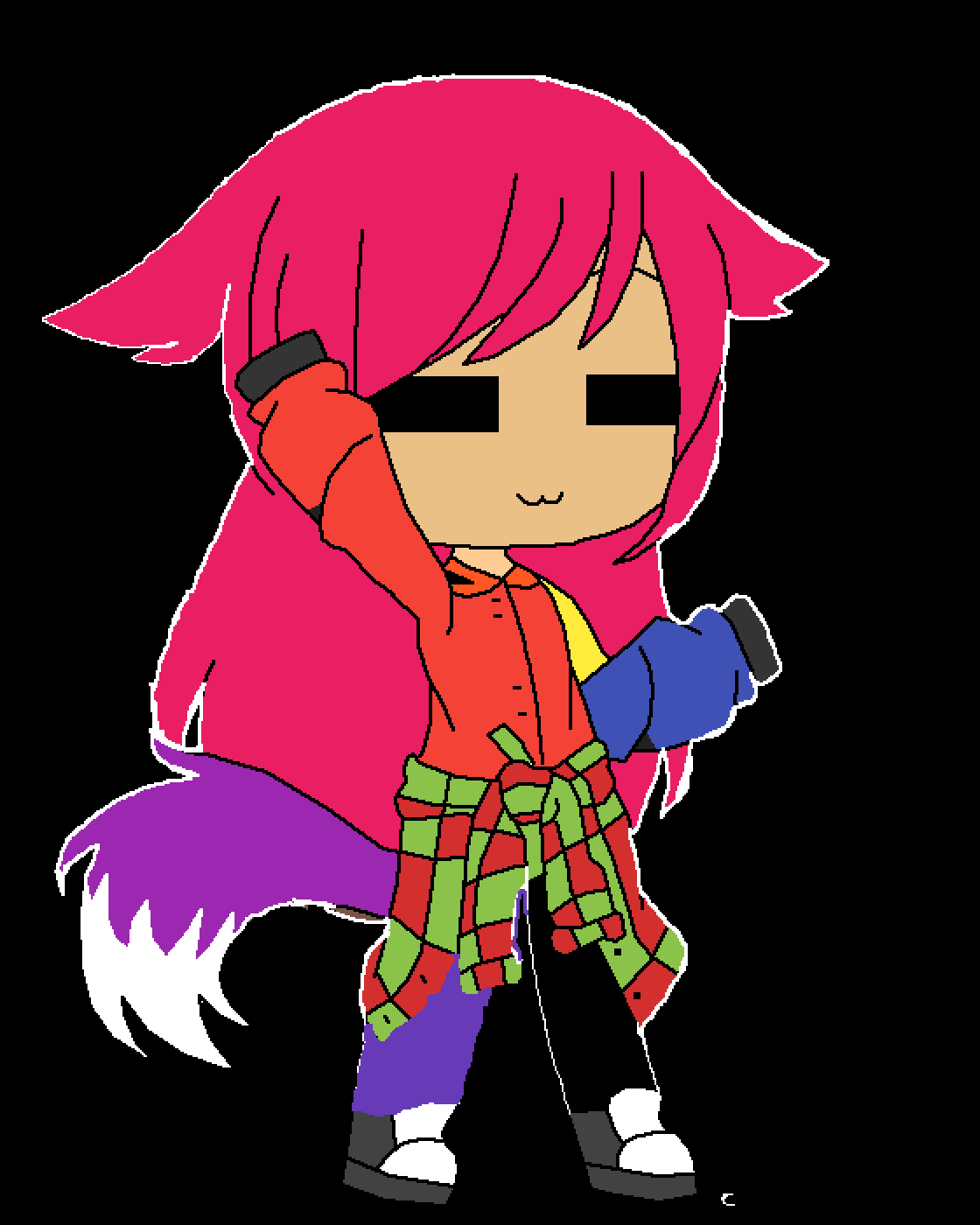 Editing Gacha Life - Free online pixel art drawing tool - Pixilart