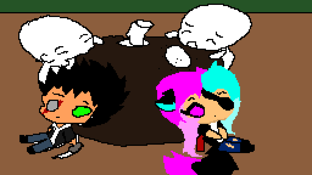 Pixilart - Cute Mini Chibi Movie/Snack Time by CaptinMangletty