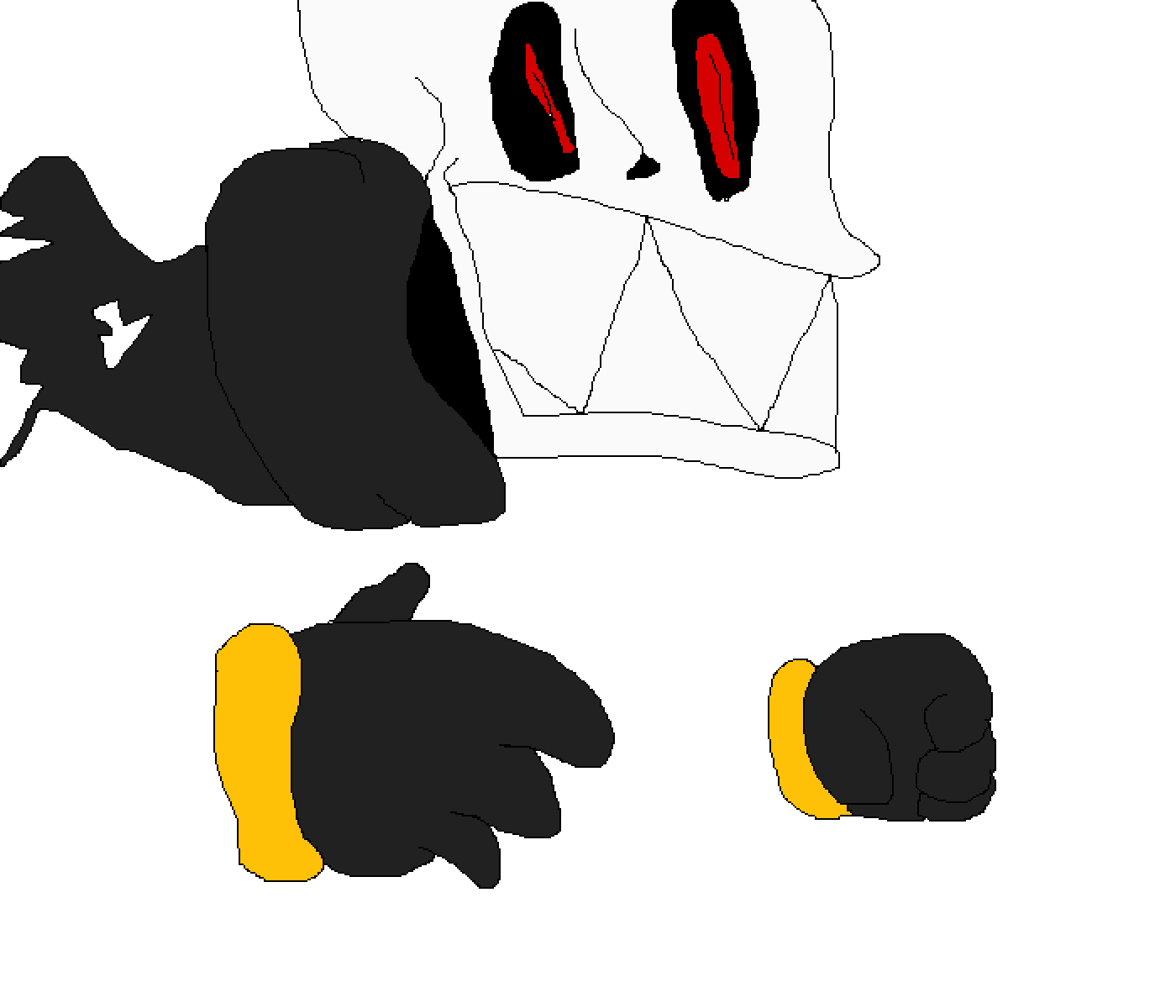 Pixilart - dust fell phantom papyrus by THECAPTAIN85