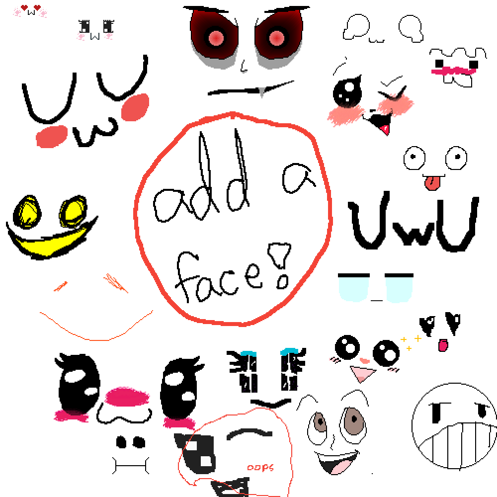 Editing Add a face - Free online pixel art drawing tool - Pixilart
