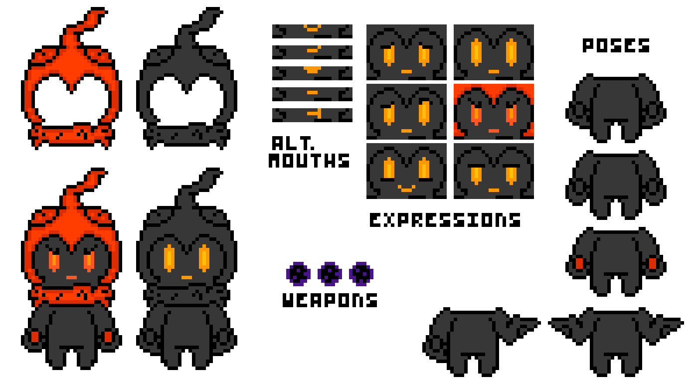 Pixilart - Shade Sprite Sheet by NexKode