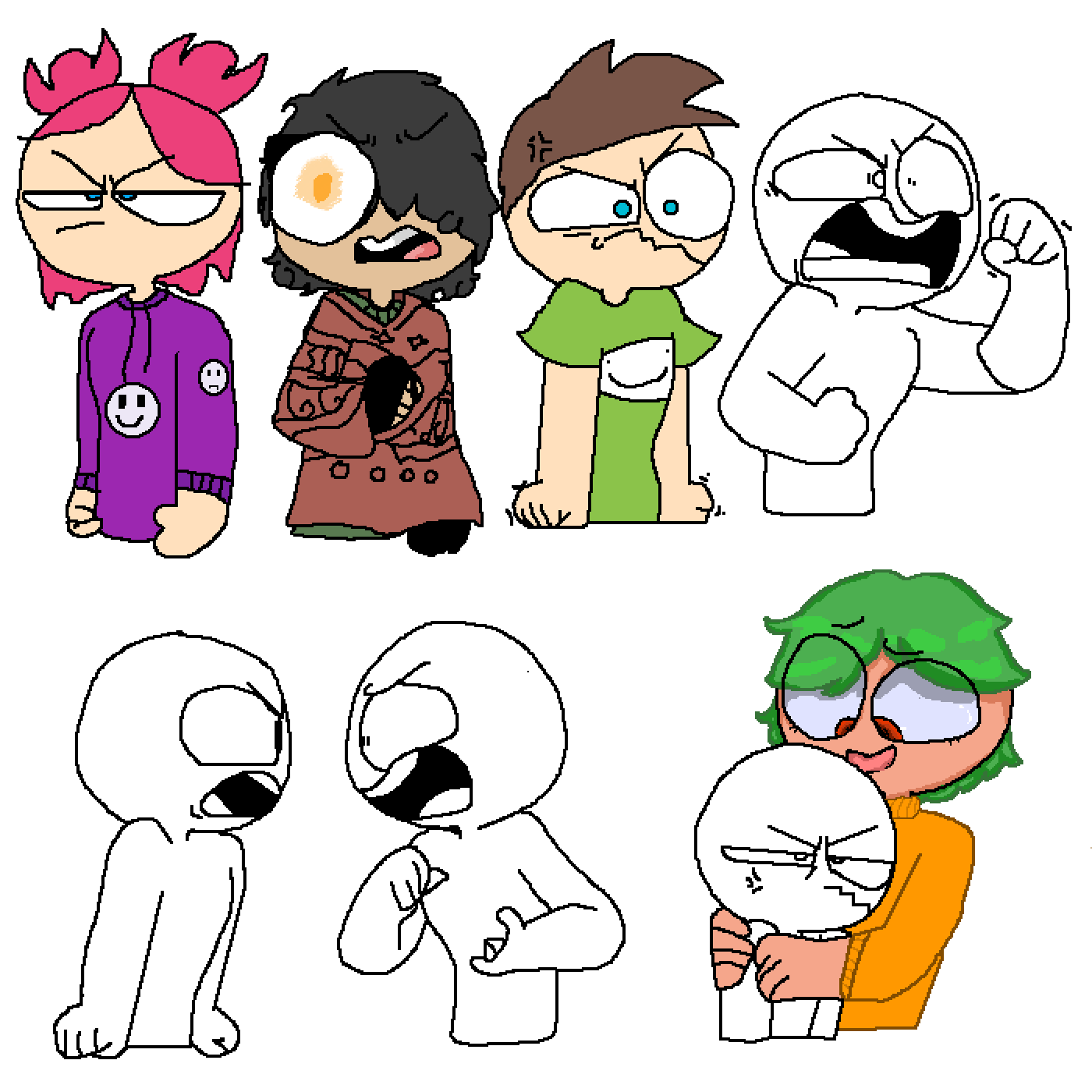 Pixilart - Mad Pose Base by Shrimpet