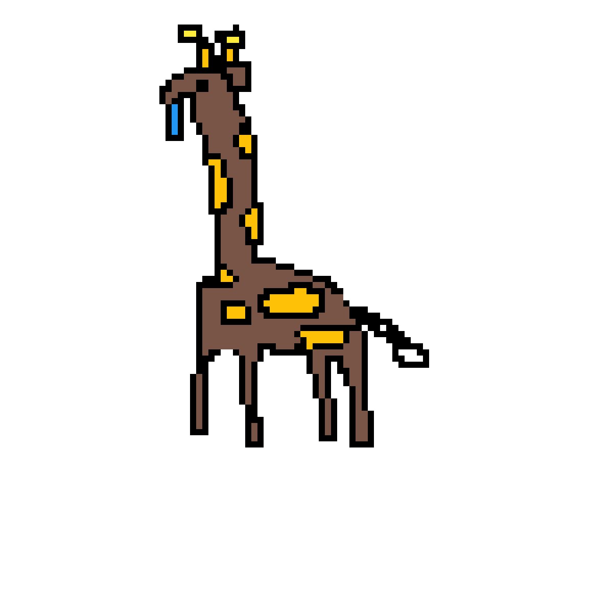 Editing giraffe - Free online pixel art drawing tool - Pixilart