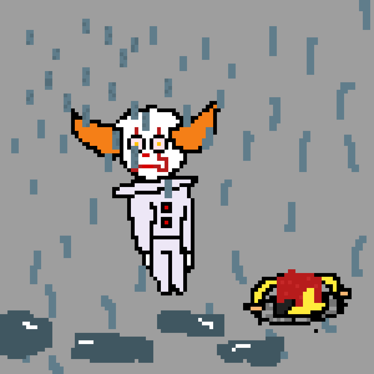 Editing pennywise - Free online pixel art drawing tool - Pixilart