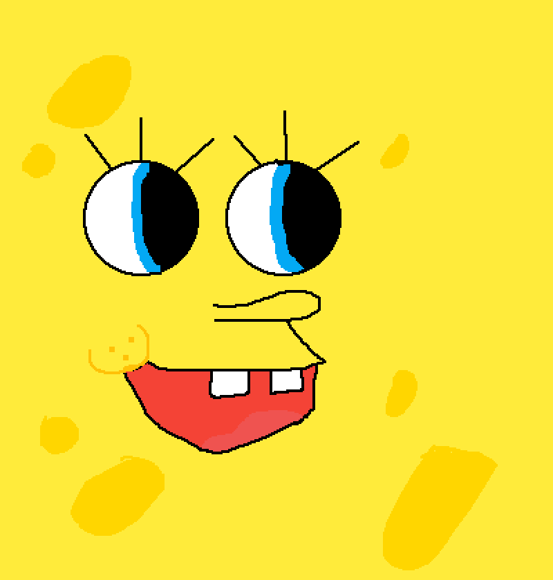 Editing spongebob - Free online pixel art drawing tool - Pixilart