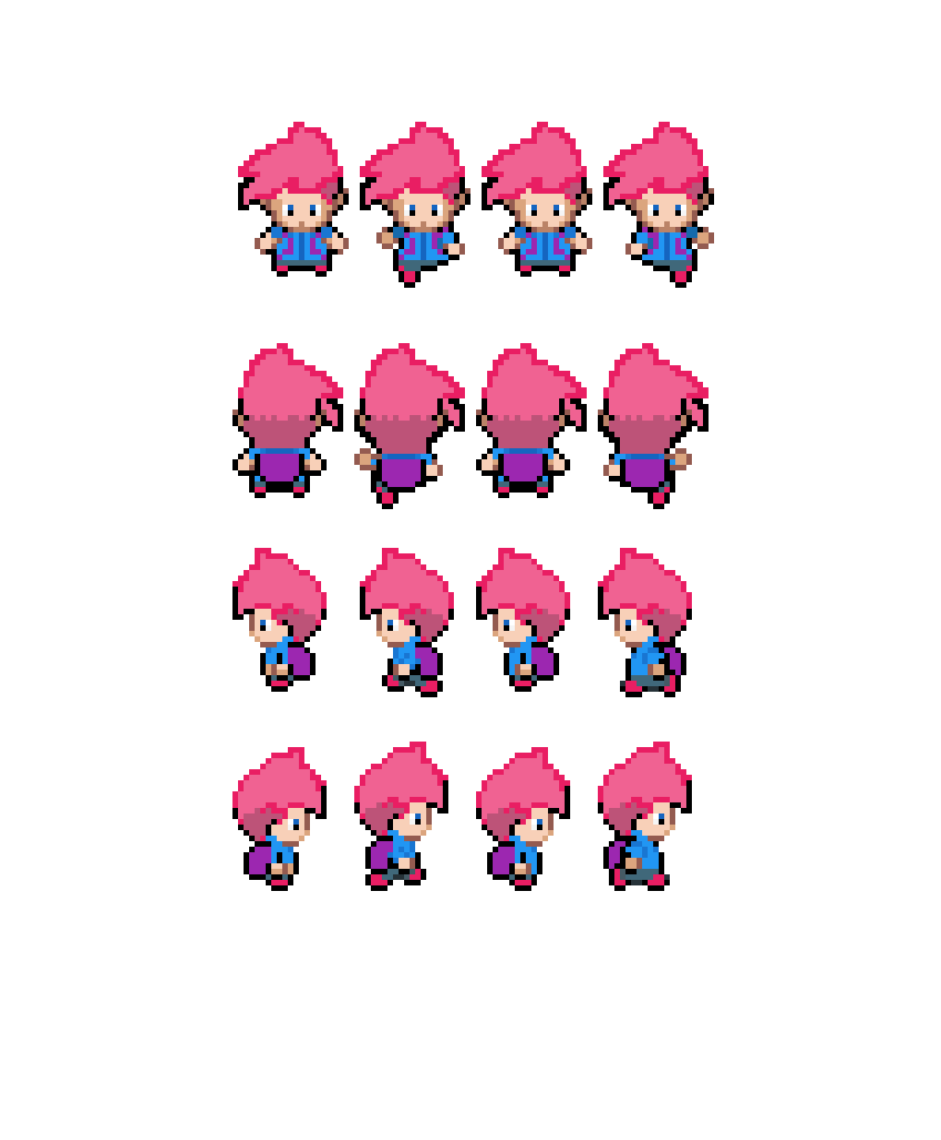 Pokemon Trainer Sprite Template