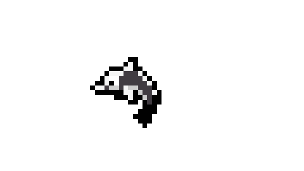 Pixilart - Black Dolphin by Veeann