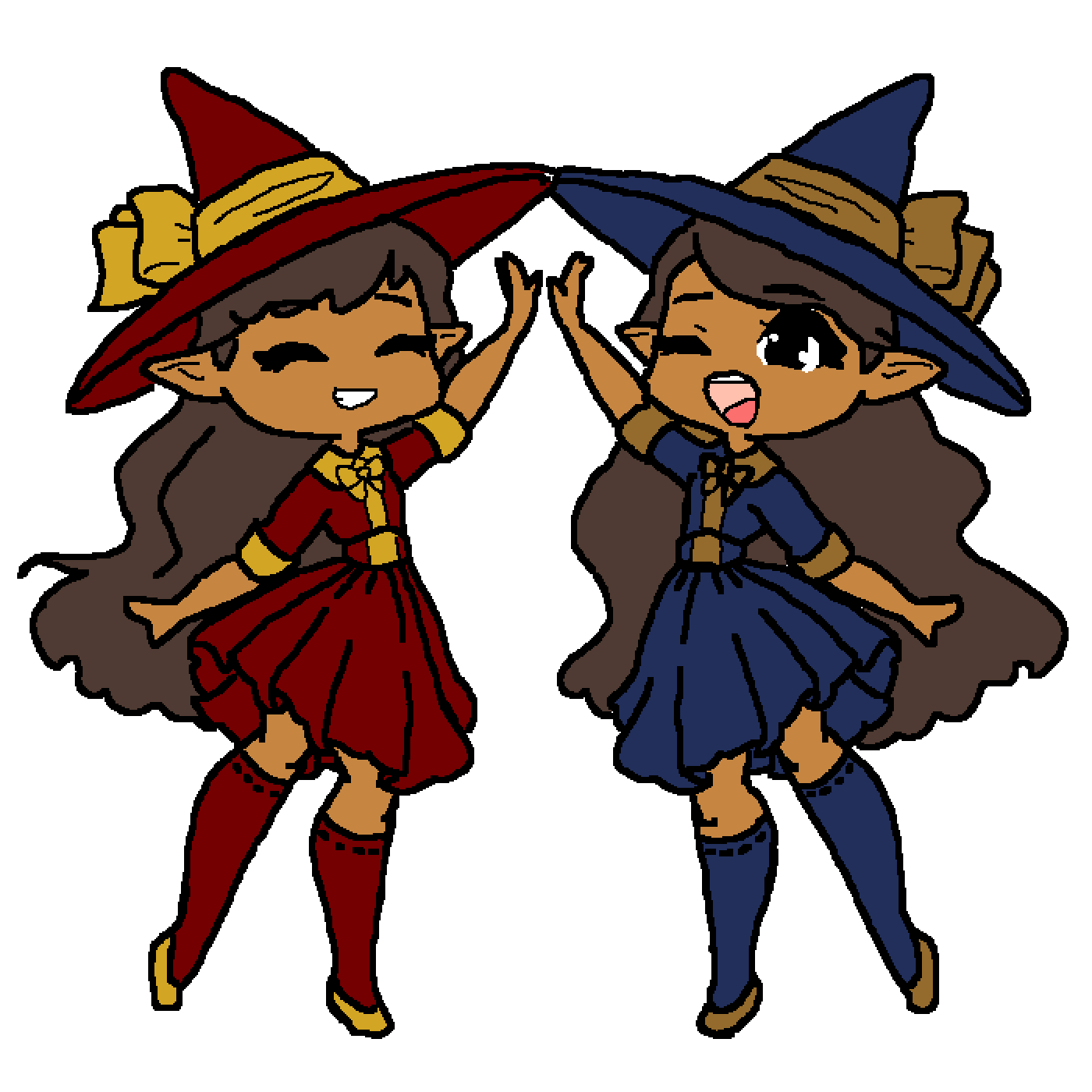 Pixilart - Parvati and Padma Patil by rosesarerosie24