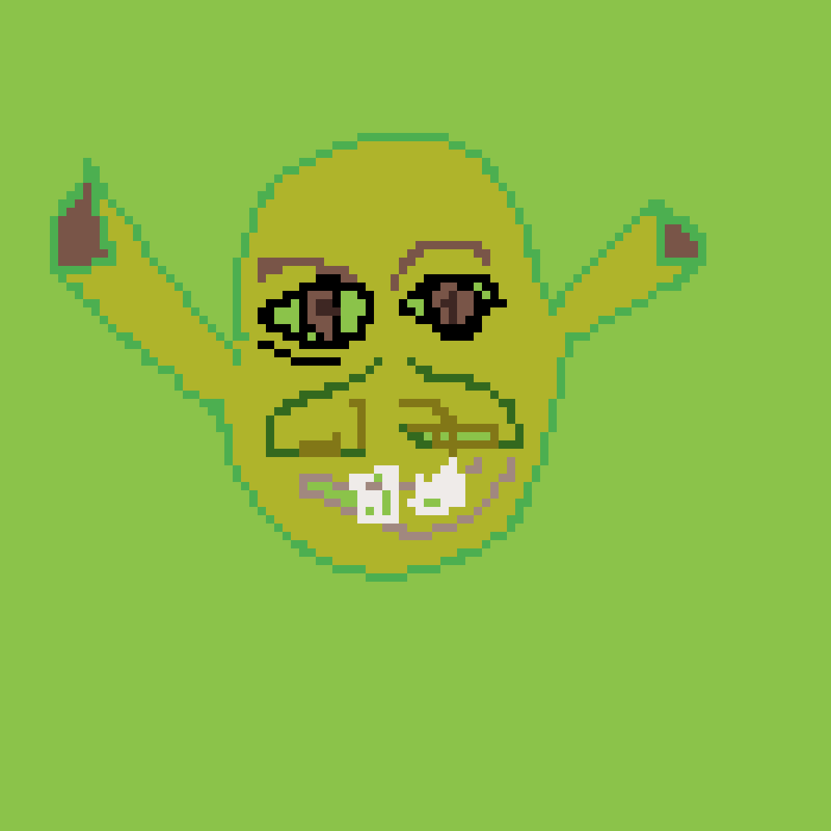 Editing Shrek by Us - Free online pixel art drawing tool - Pixilart