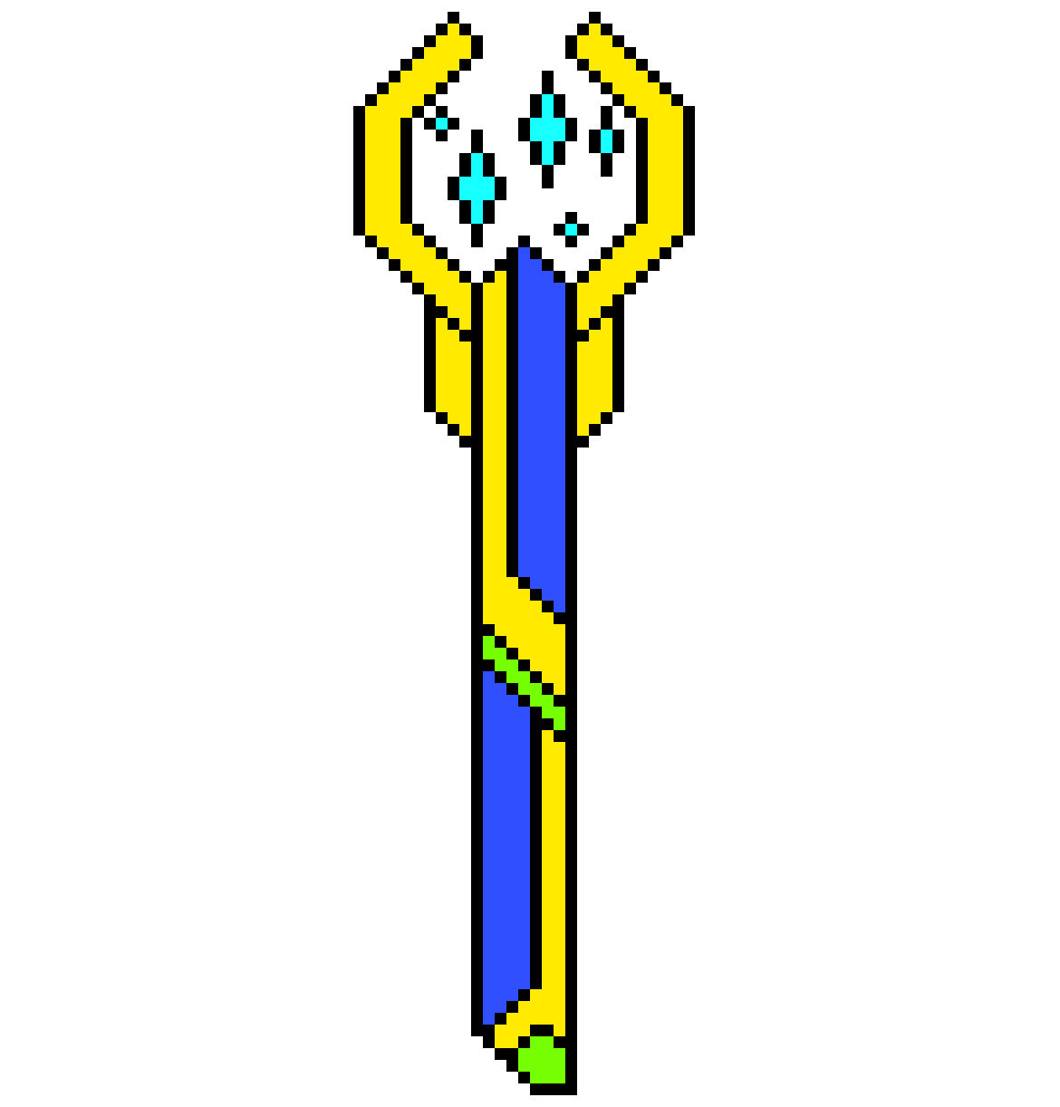 Pixilart - Crystal magician rod by IGVAL