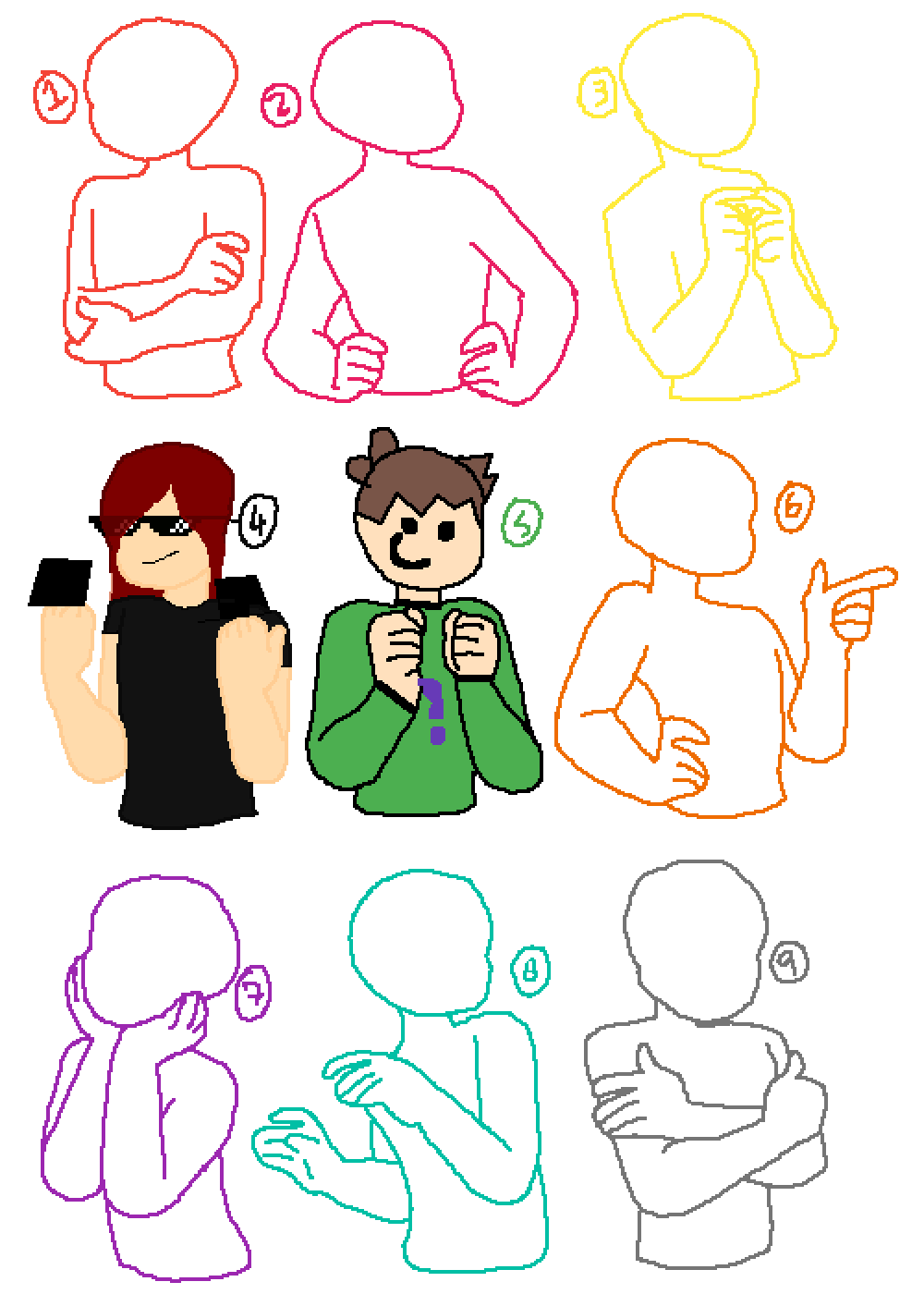Editing stop the middle finger - Free online pixel art drawing tool ...