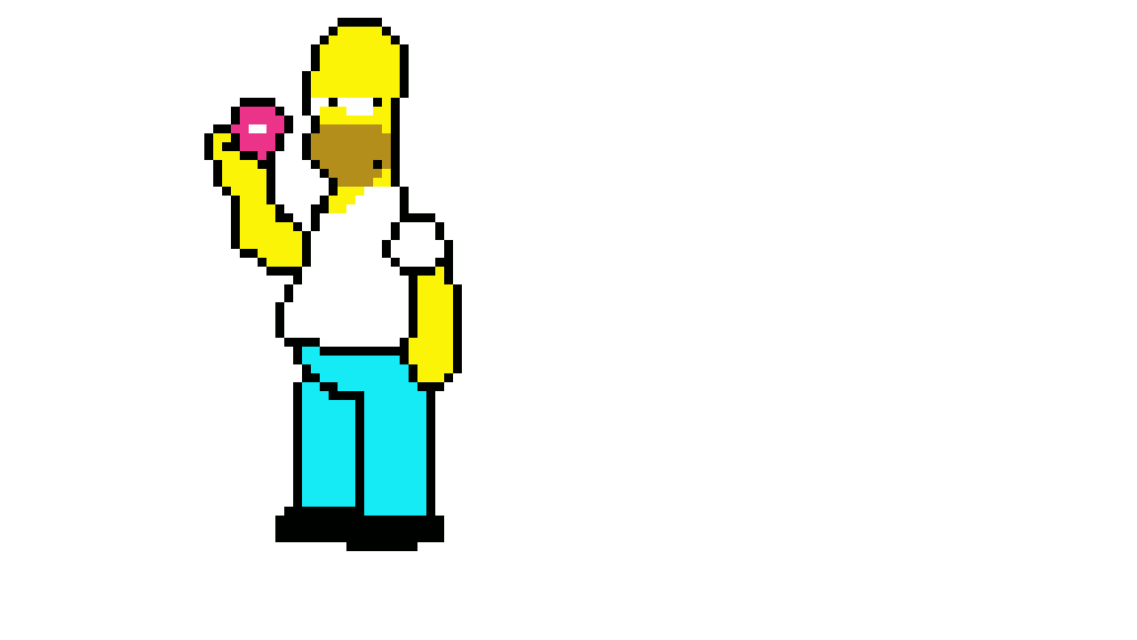 Pixilart - simpson by EceProGamerX