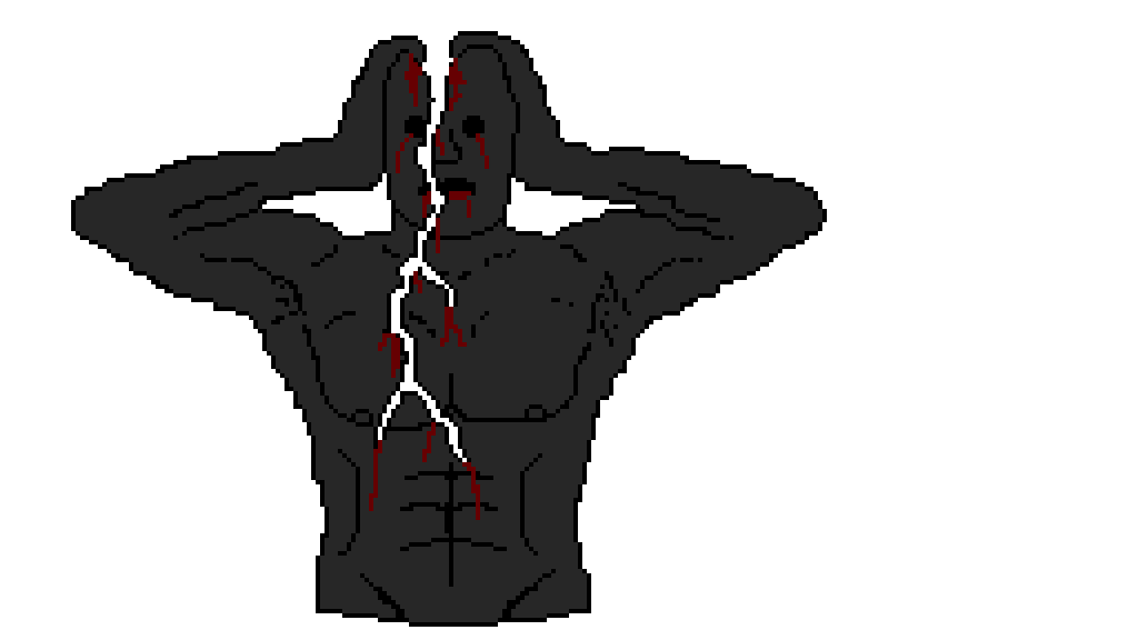 Pixilart - Guy ripping head open... by TelepathicSnaus