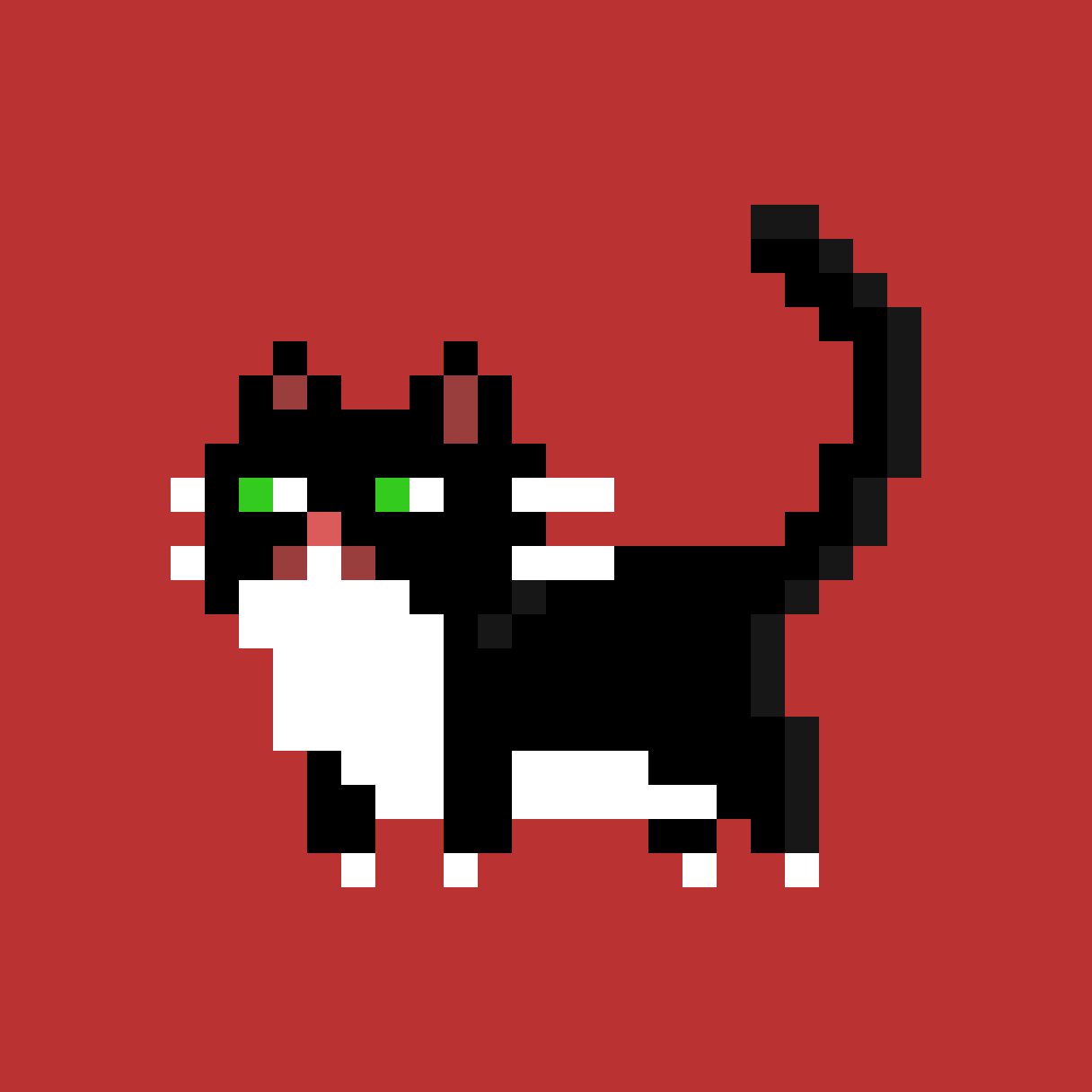 Pixilart - Tuxedo Cat Pixel by JoPe158