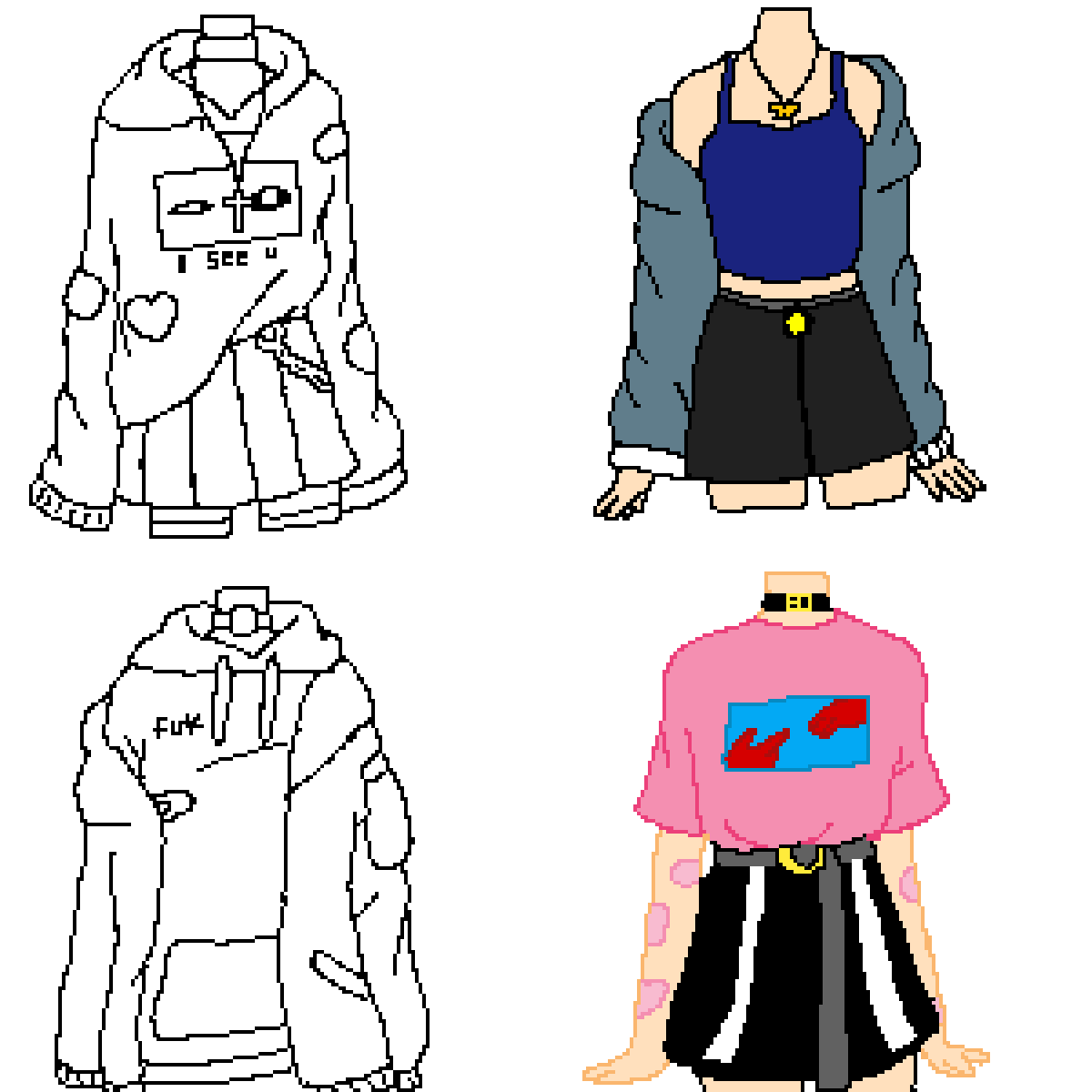 Anime Bases With Clothes
