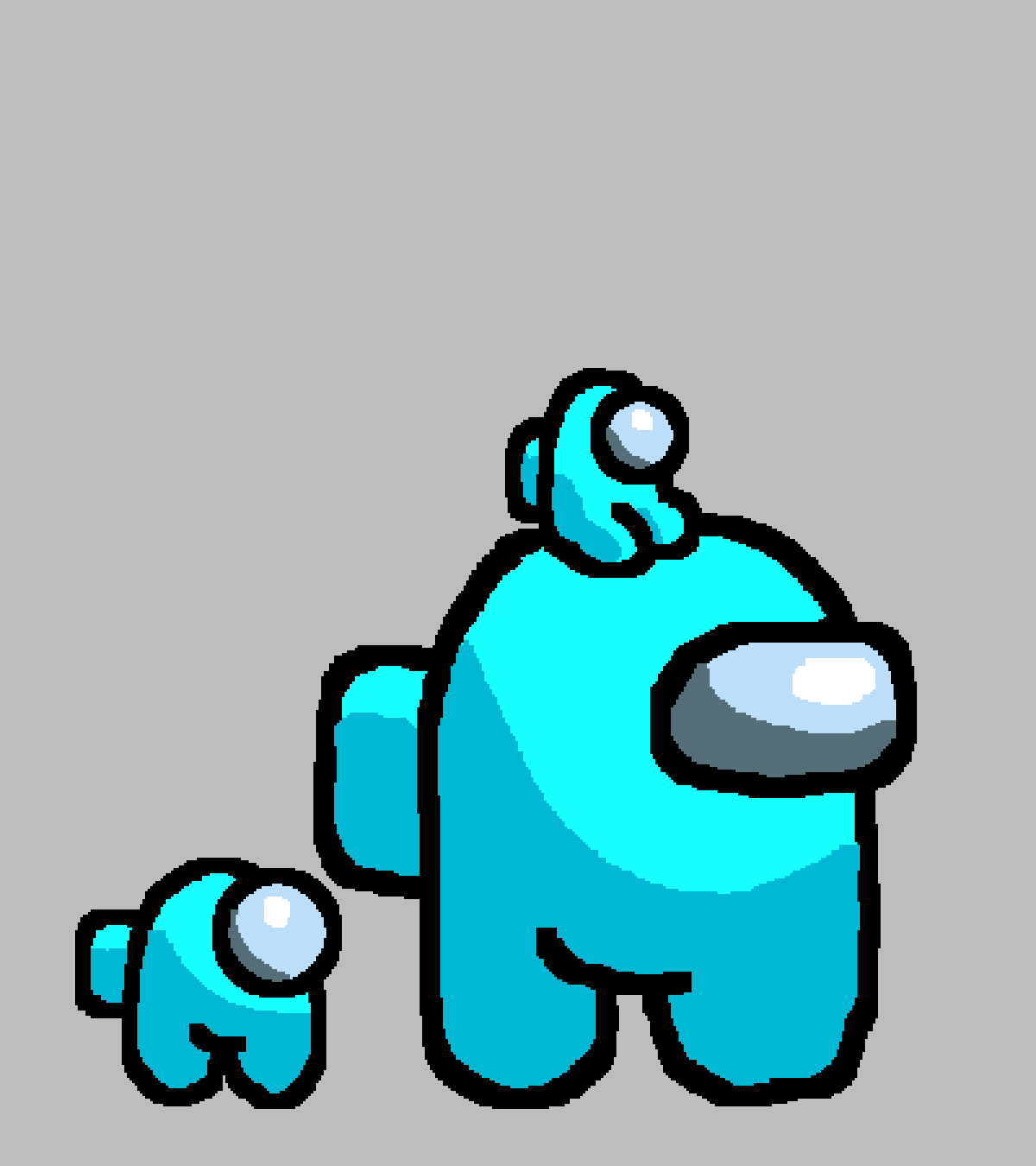 Pixilart - Among Us Mini Crewmates by OceanMisty