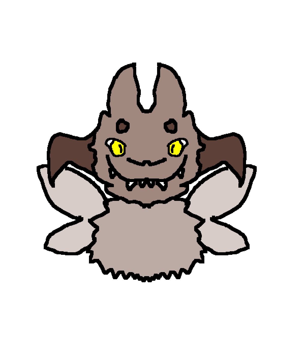 Pixilart - Puff The Moth dragon by catpop2