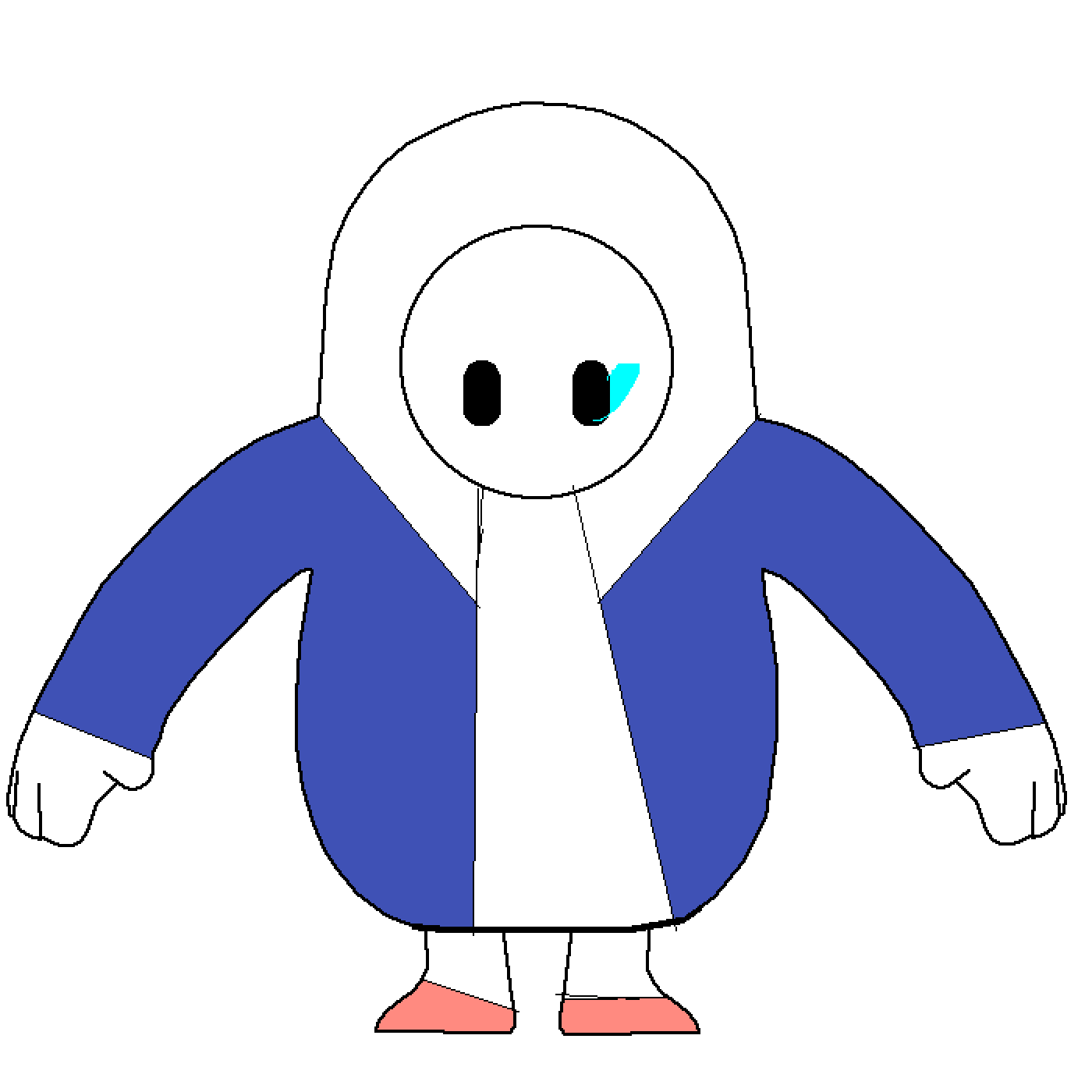 Pixilart - Fall Guys Sans by IDKLOWSKI