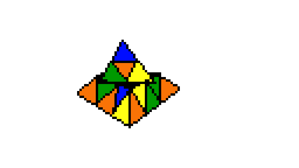 Pixilart - Pyraminx by MentosCubing