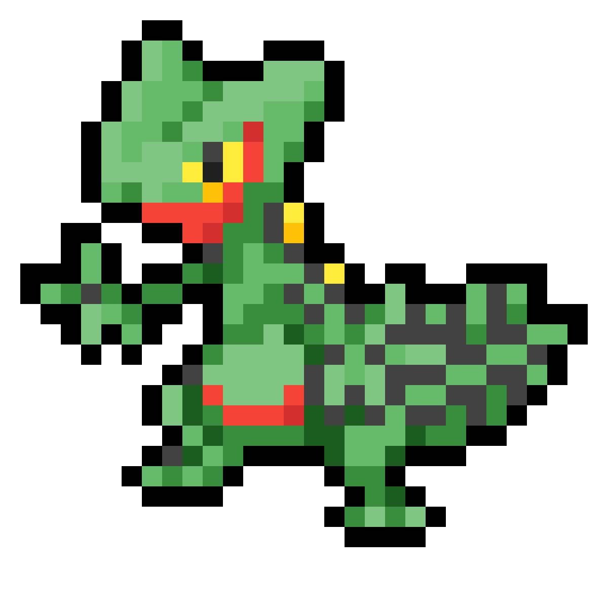 Pixilart - Sceptile Pixel Art by Viprel