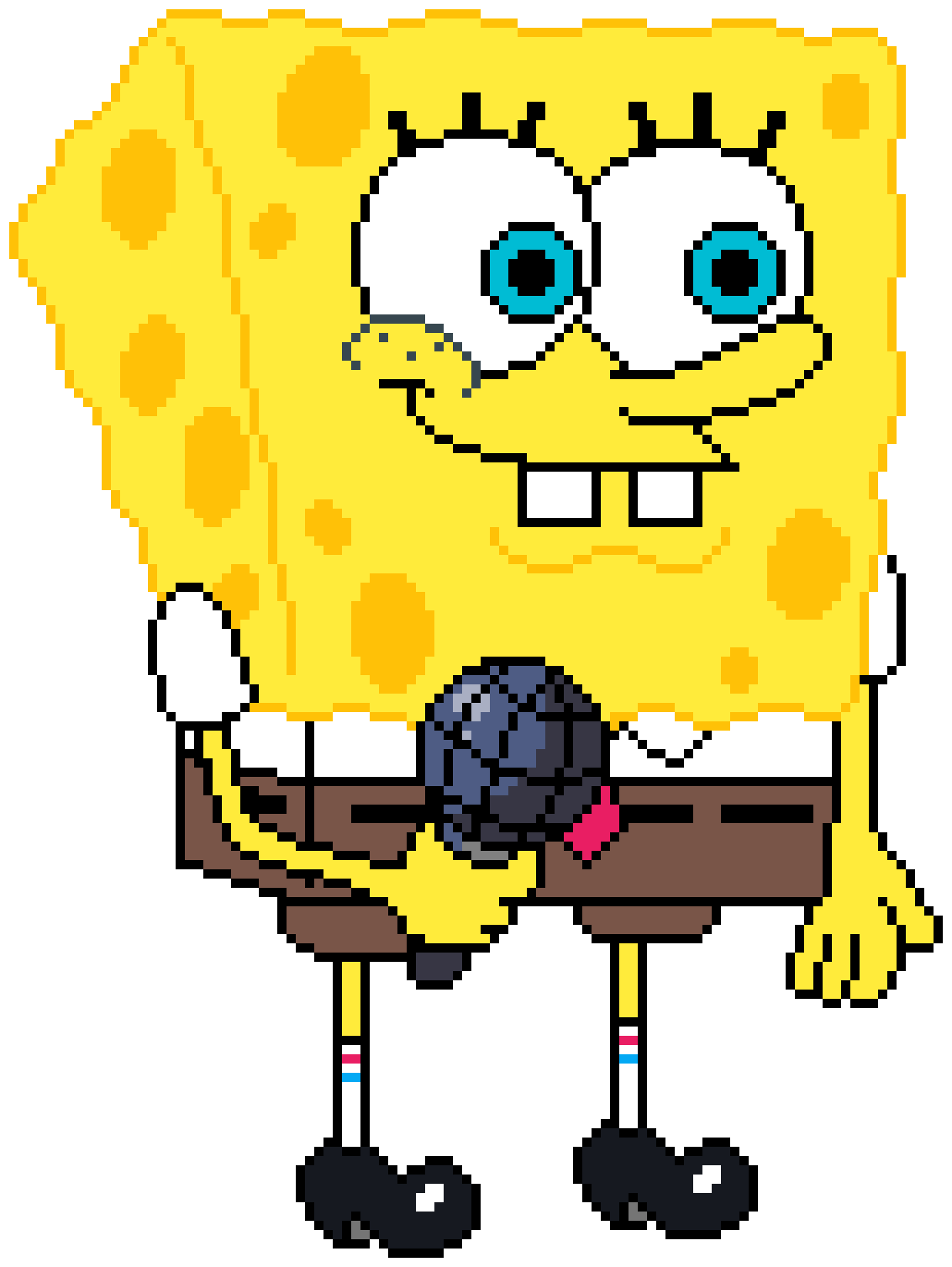 Pixilart - FNF SpongeBob Base by sk3