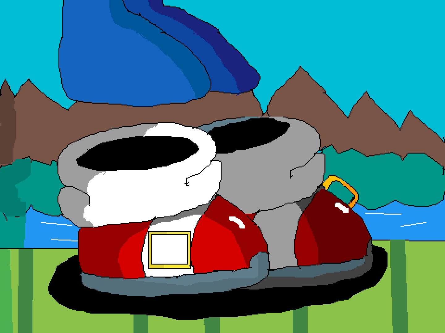 Pixilart - Sonic putting on shoes by MeloCelo587