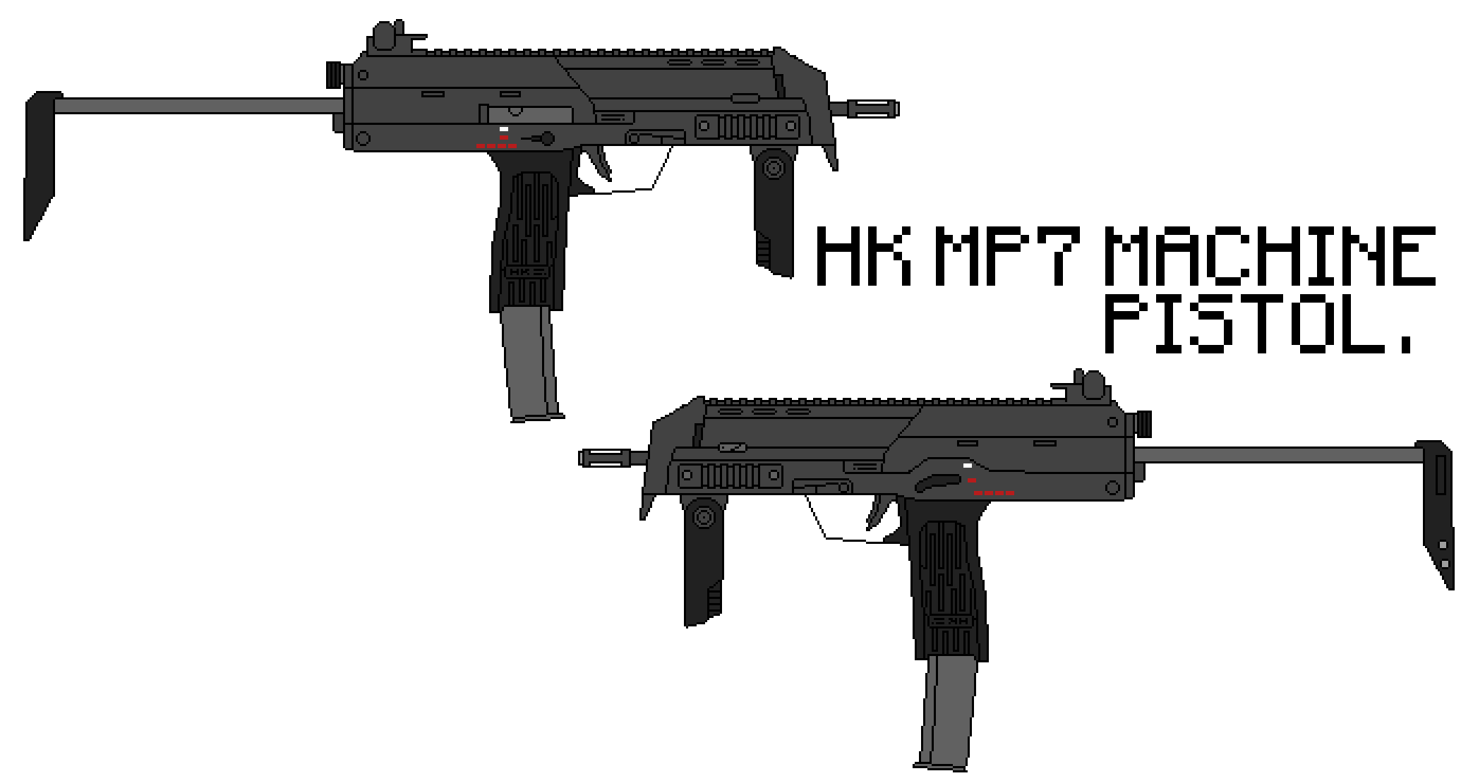 Pixilart - MP7 by MauserG98