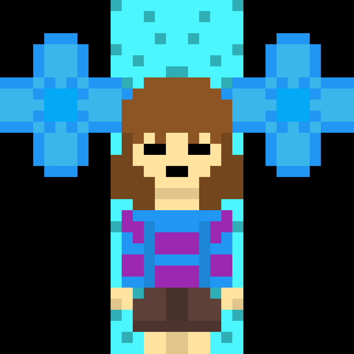 Pixilart - Undertale : waterfall (mirror challenge ) by DeathDarlinq