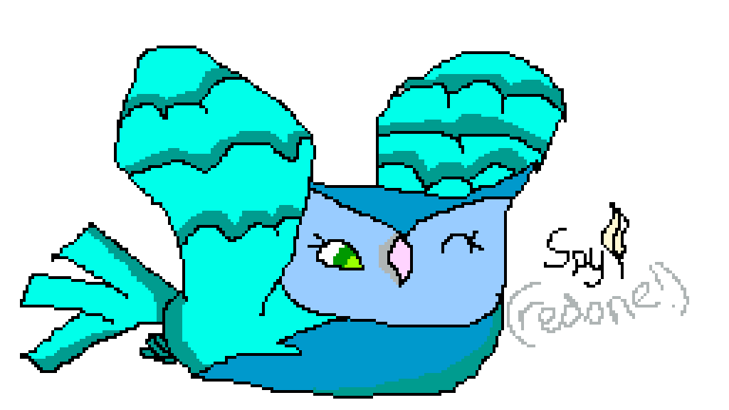 Pixilart - Owl Base (redone!) by Silenzioso