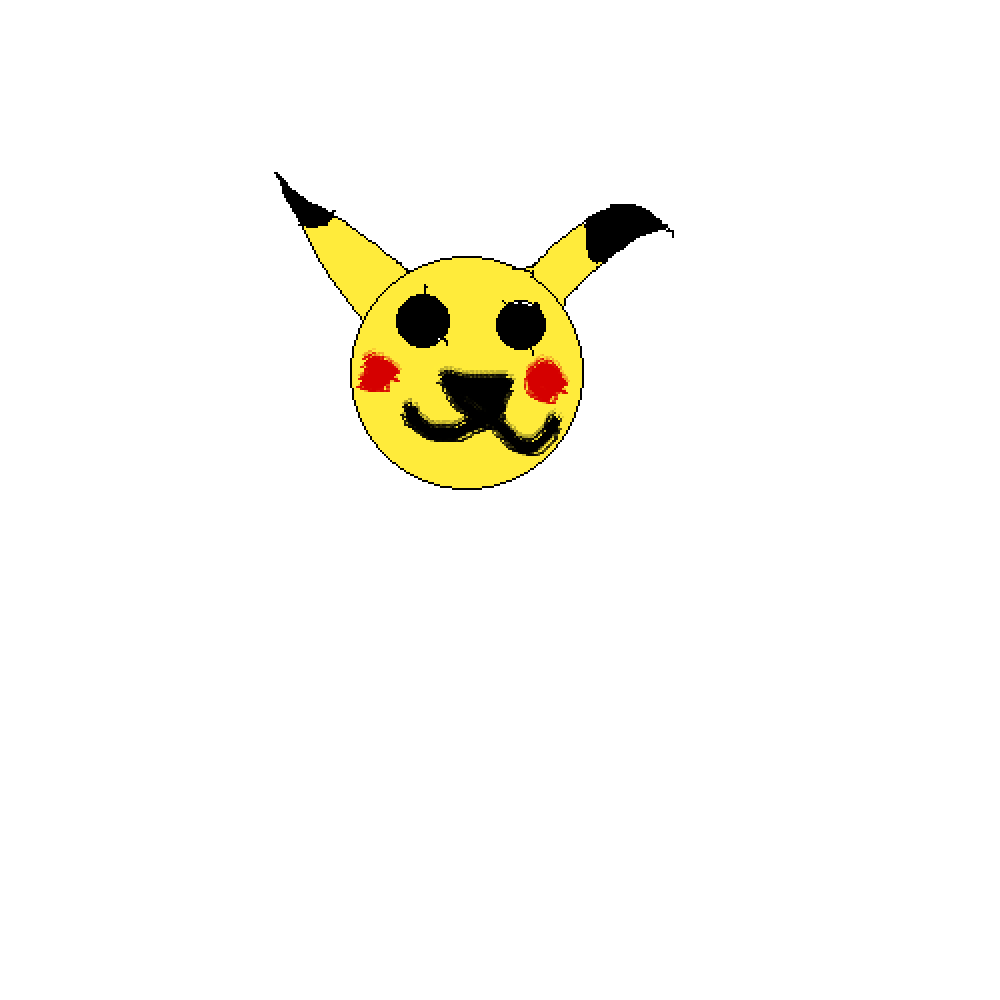 Editing Pikachu Head - Free online pixel art drawing tool - Pixilart