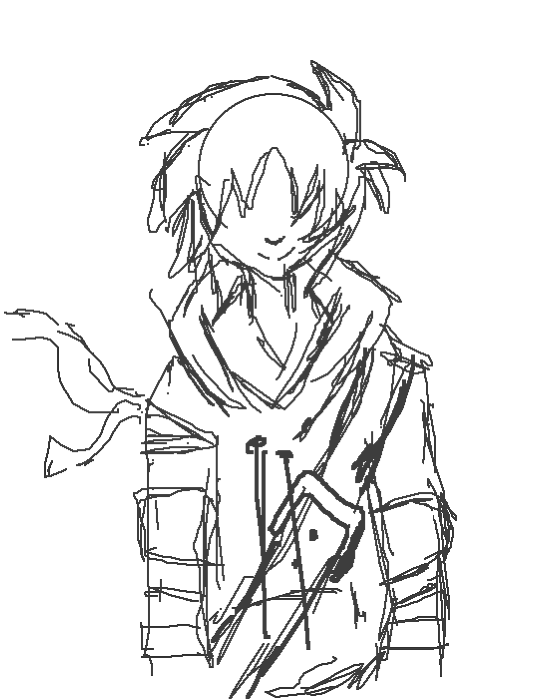 Pixilart - MeOC sketch by GloriousGraphix