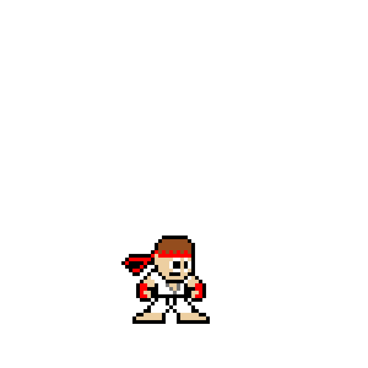 Pixilart - ryu (street fighter) by LolMasterDraws