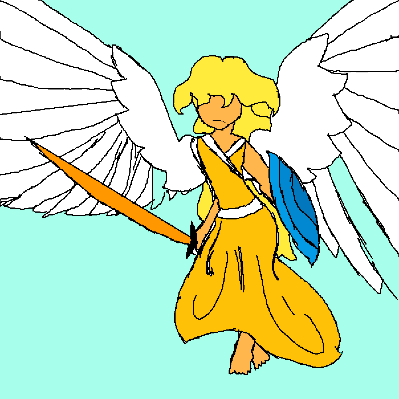 Pixilart - Fighter Angel by Rainbows4ever4u