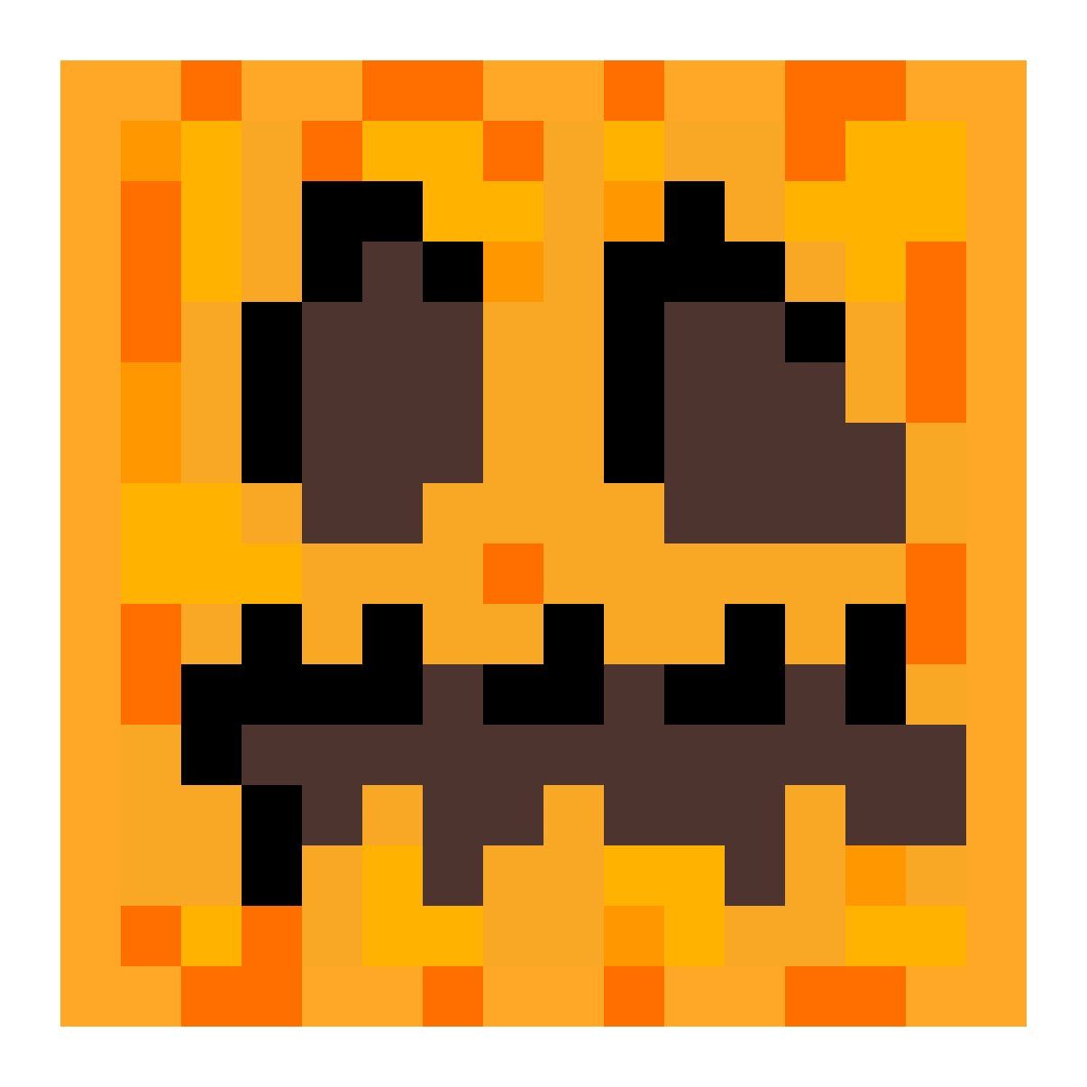 Pixilart - Minecraft pumpkin face by minecrfafter01
