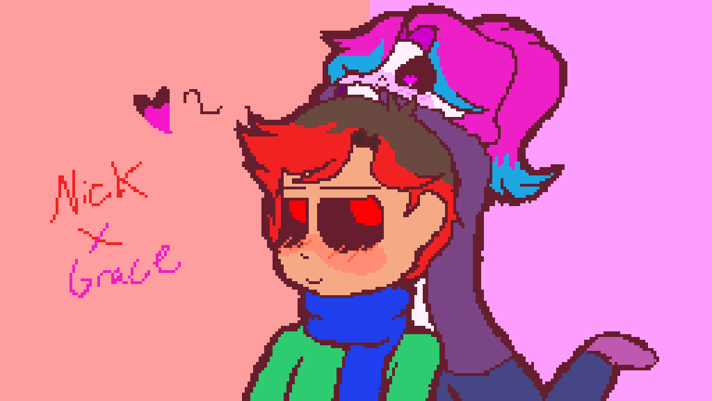 Pixilart - Nick x Grace by Catastrophe