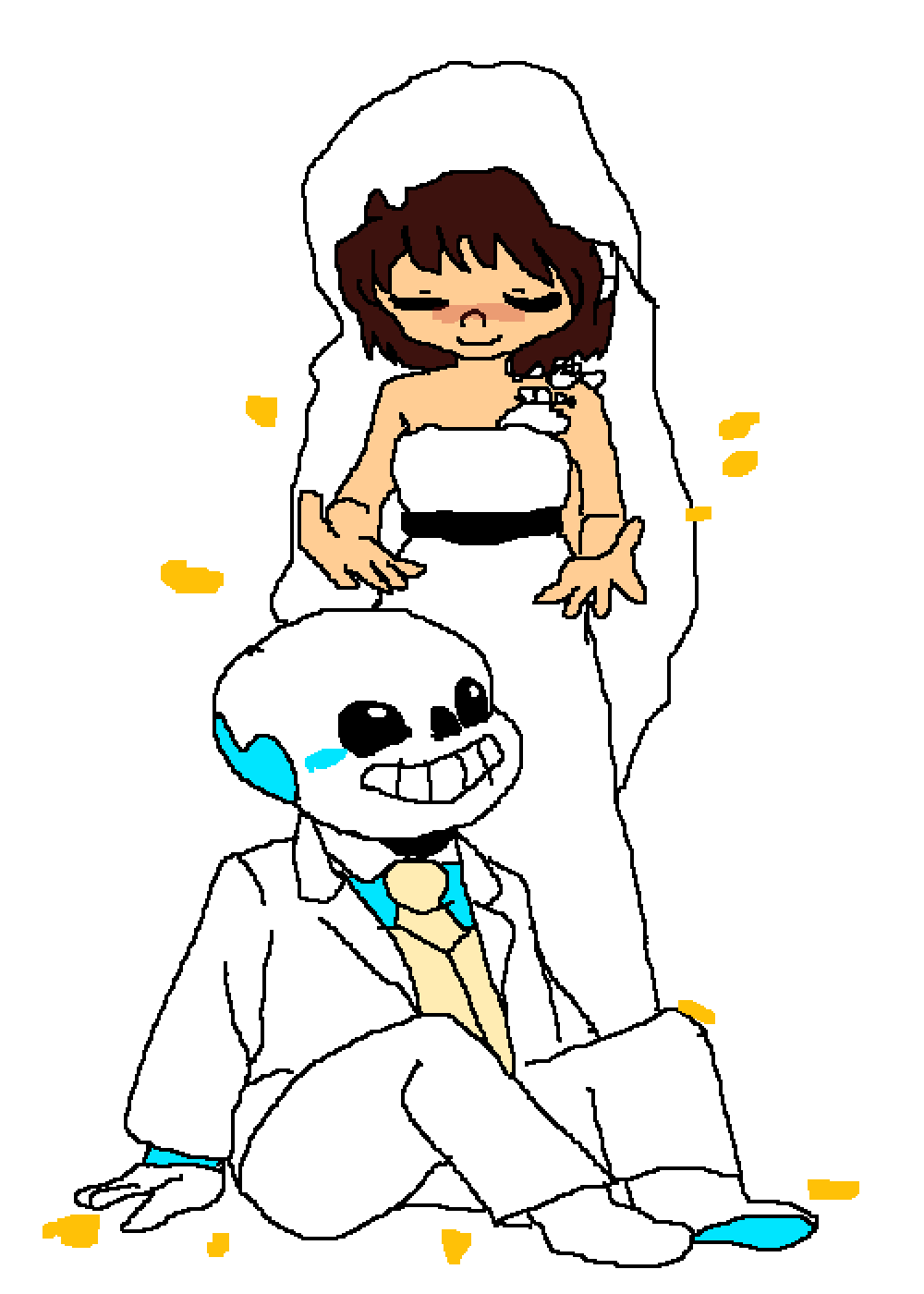 Pixilart - FRISK GOT MARRIED by guardyboy