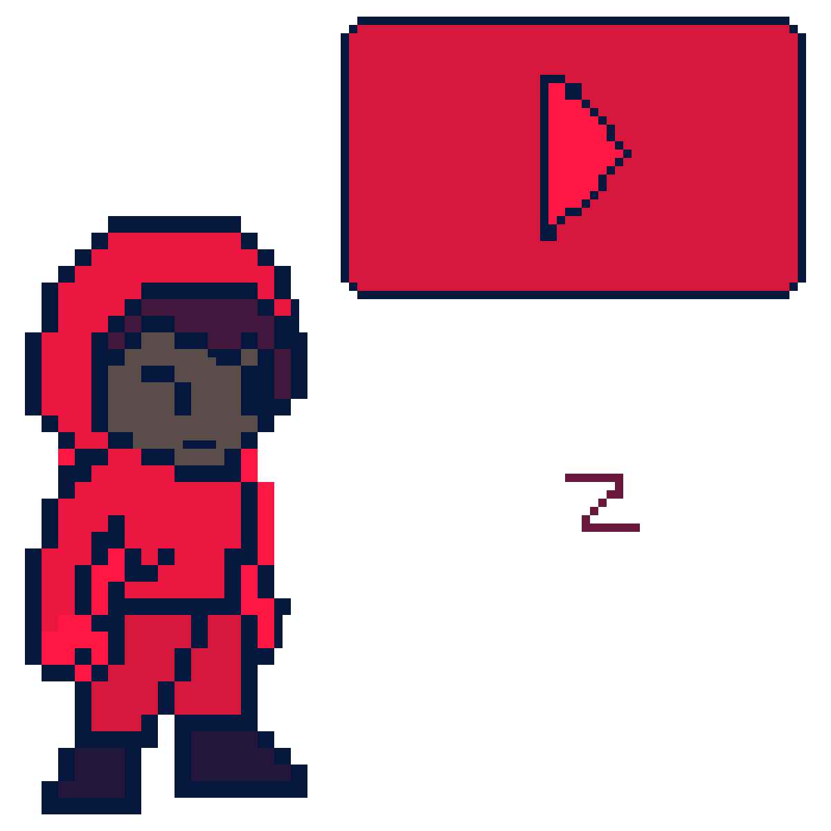 Pixilart - Red man by MalikAllen51