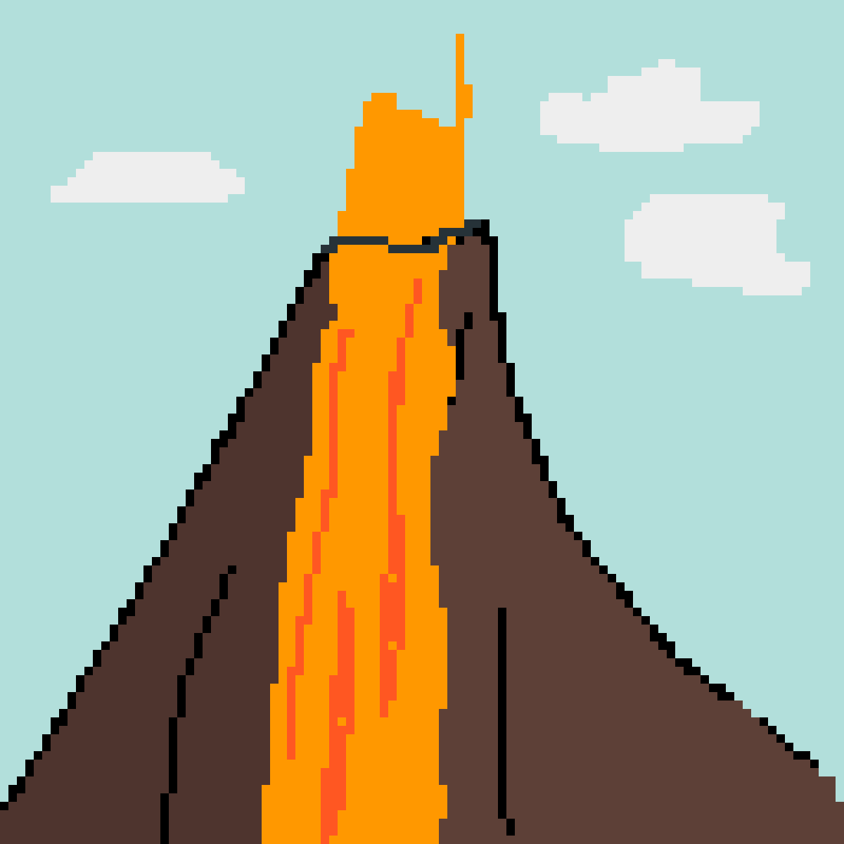 Editing Volcano - Free online pixel art drawing tool - Pixilart