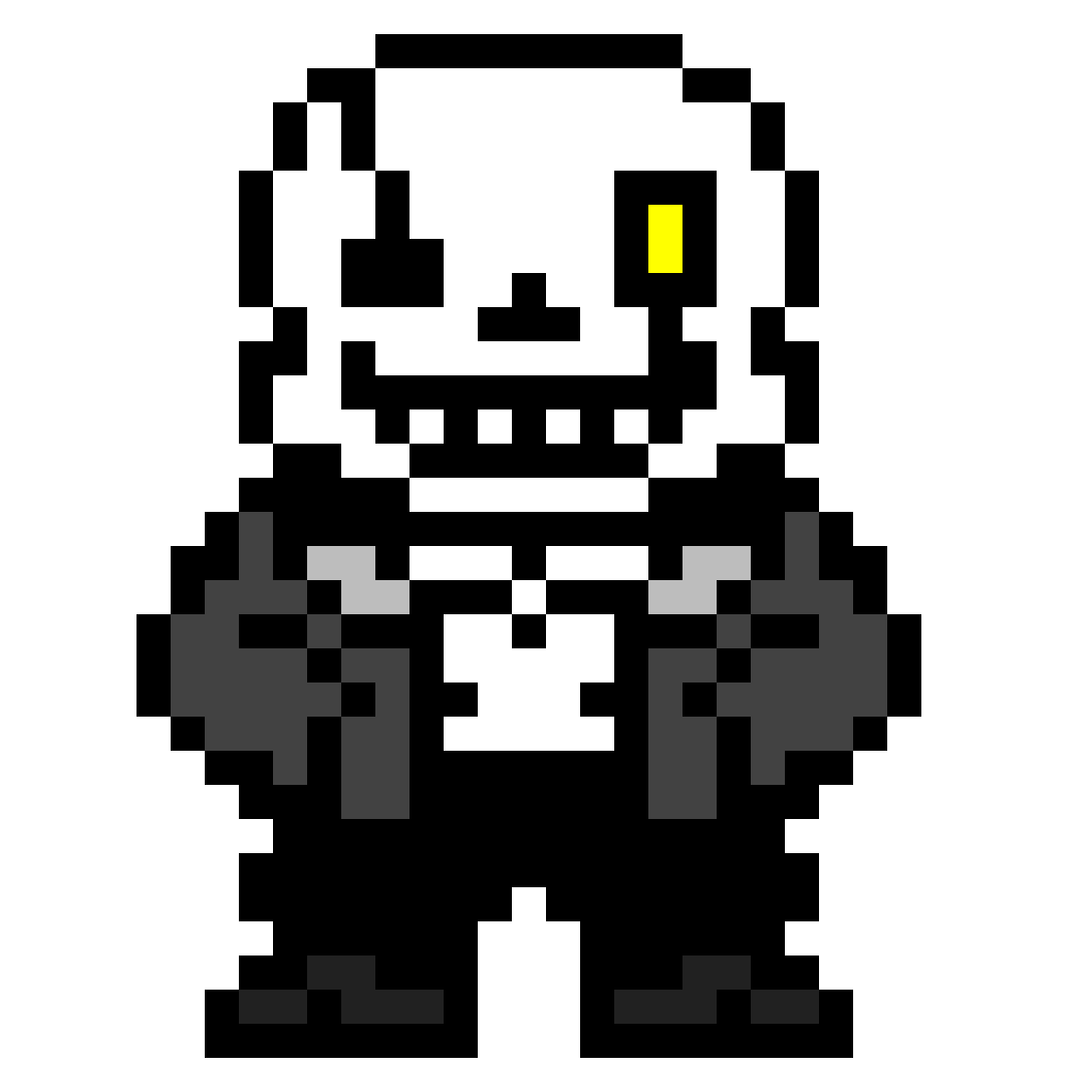 Pixilart - Gastertale sans by TheMagicSslyth