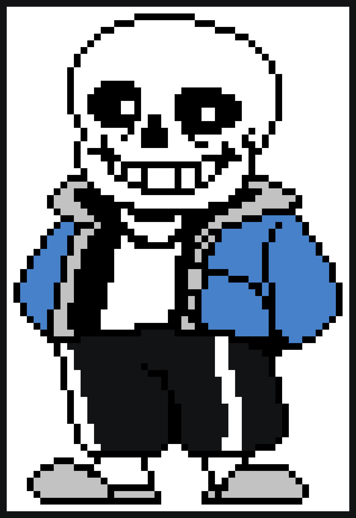 Pixilart - Sans Sideway Sprite by DtJXl5VZJspnKDl