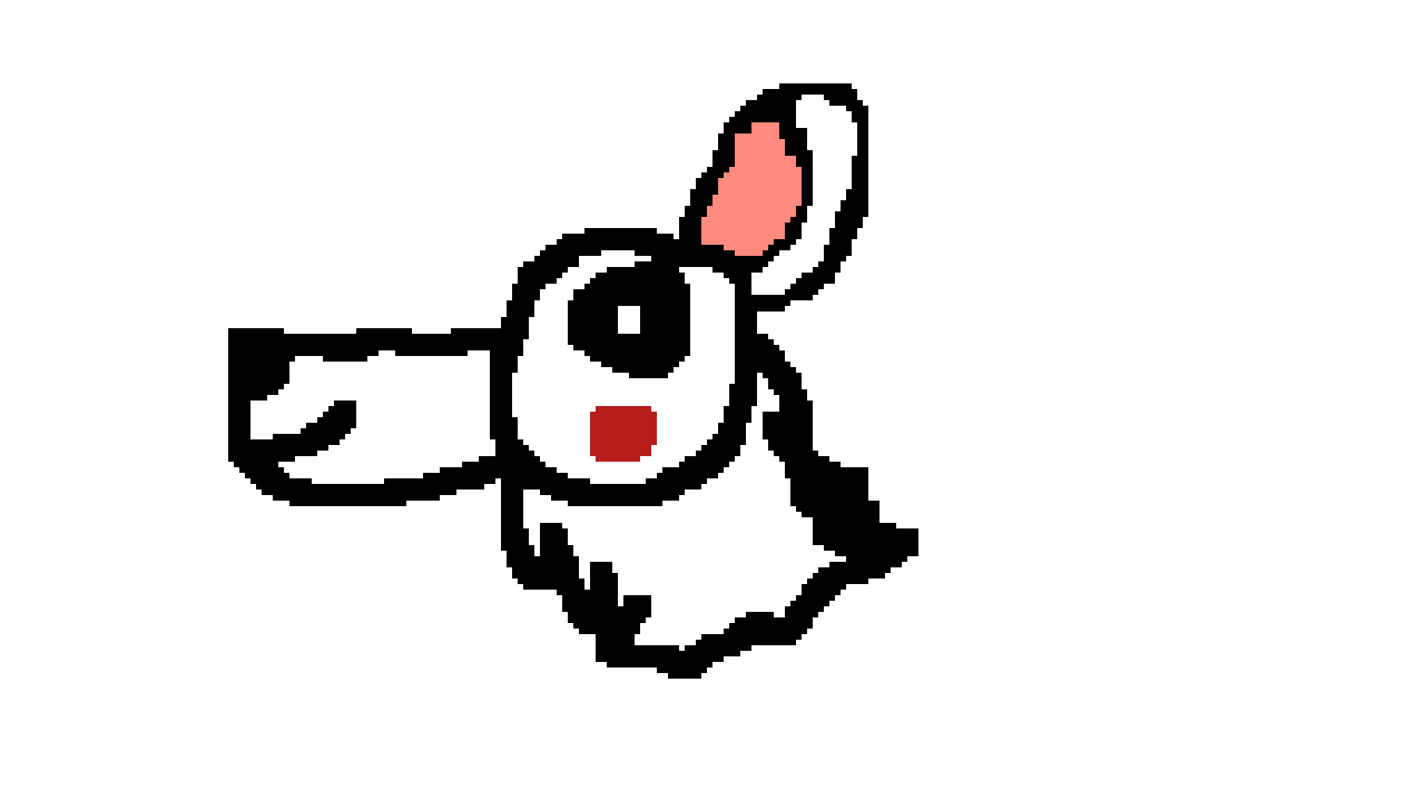 Pixilart - mangle the fox by mercedesalkaz